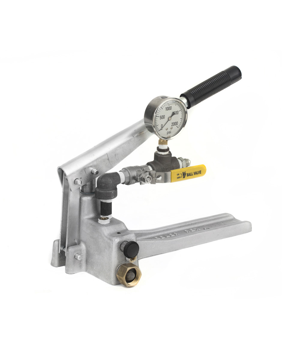 The hardest working 1000 psi manual hydrostatic test pump | Wheeler-Rex